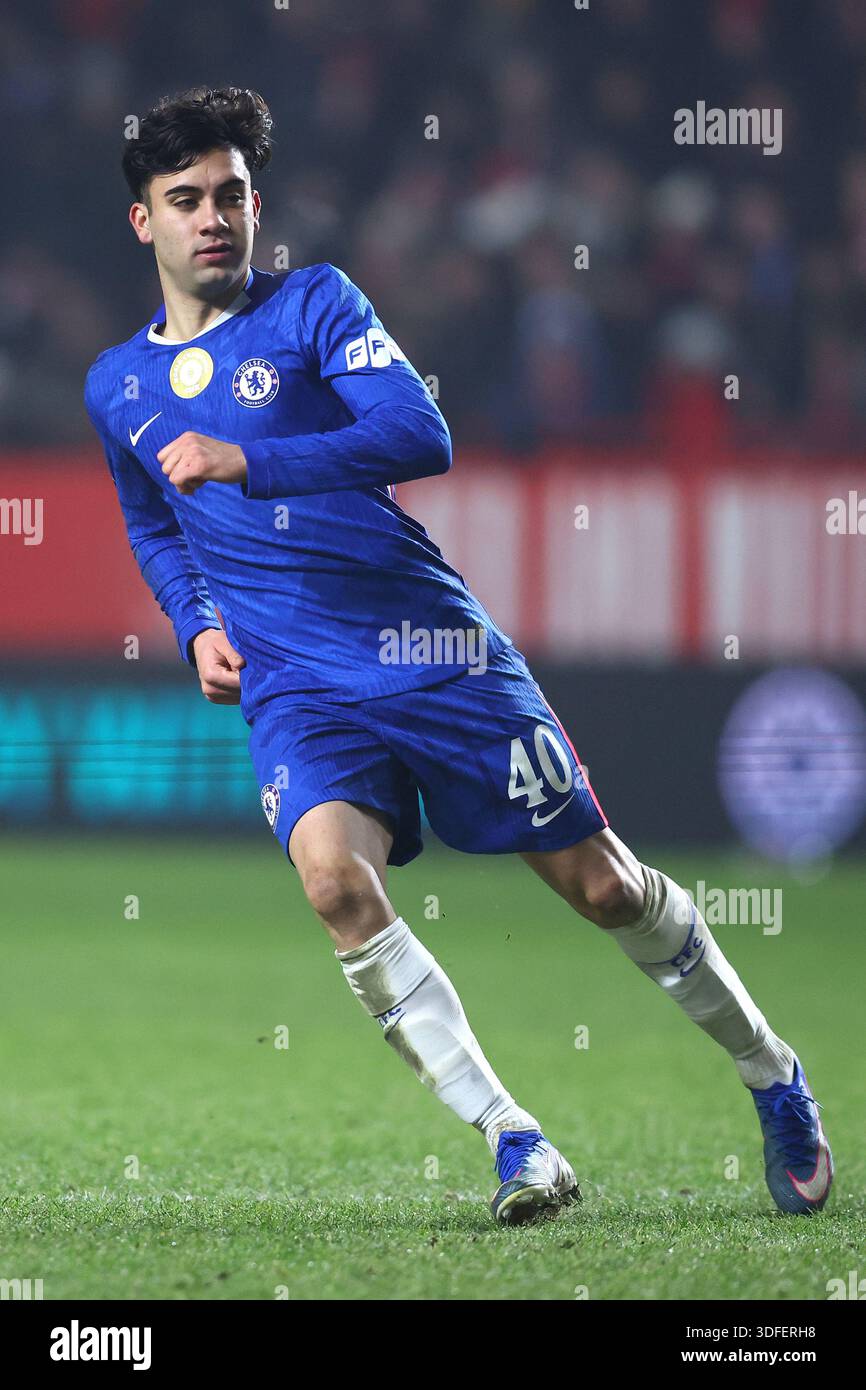 London, England, 10th January 2026. Facundo Buonanotte of Chelsea ...