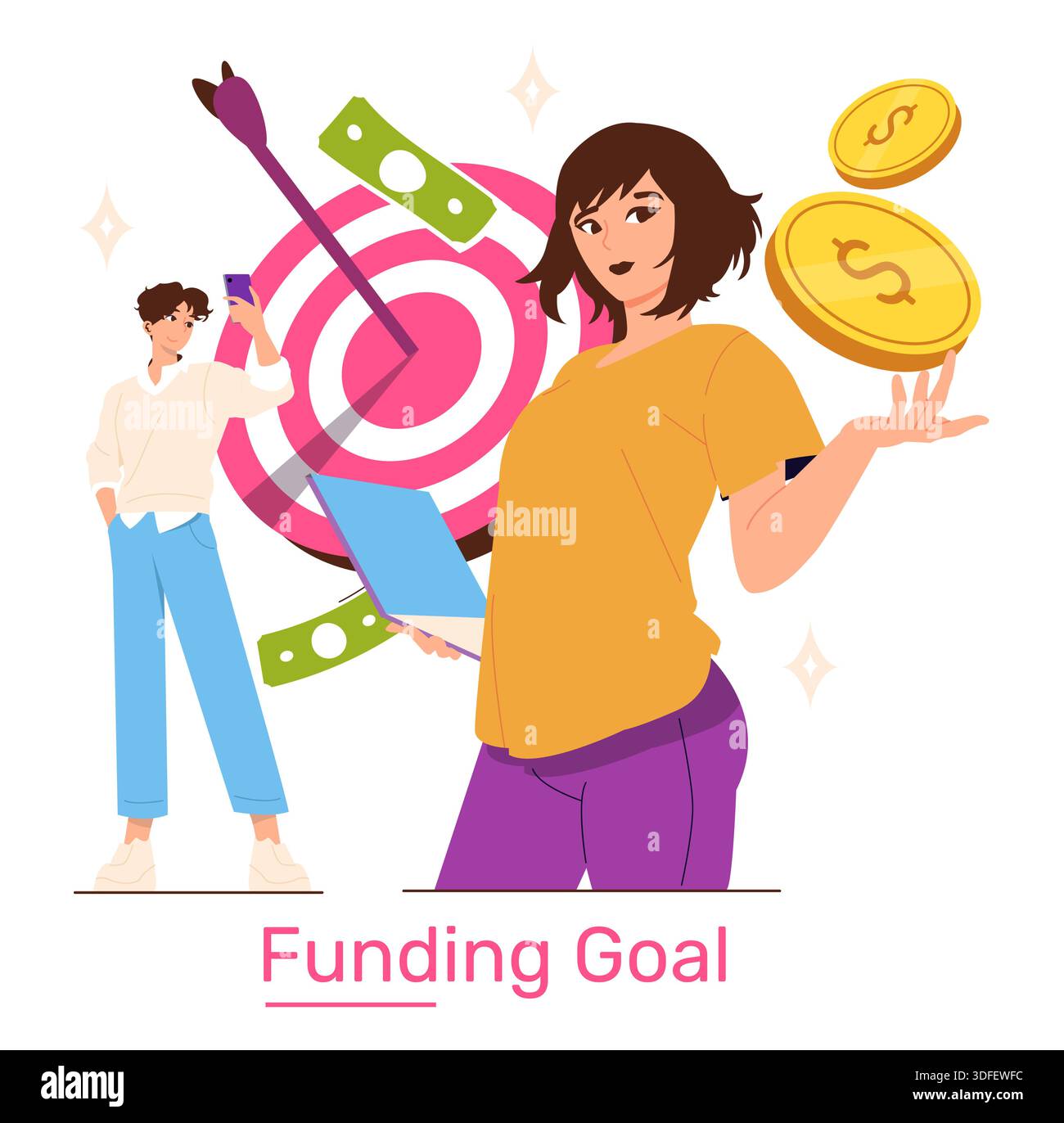 One person accomplishment happy Stock Vector Images - Alamy