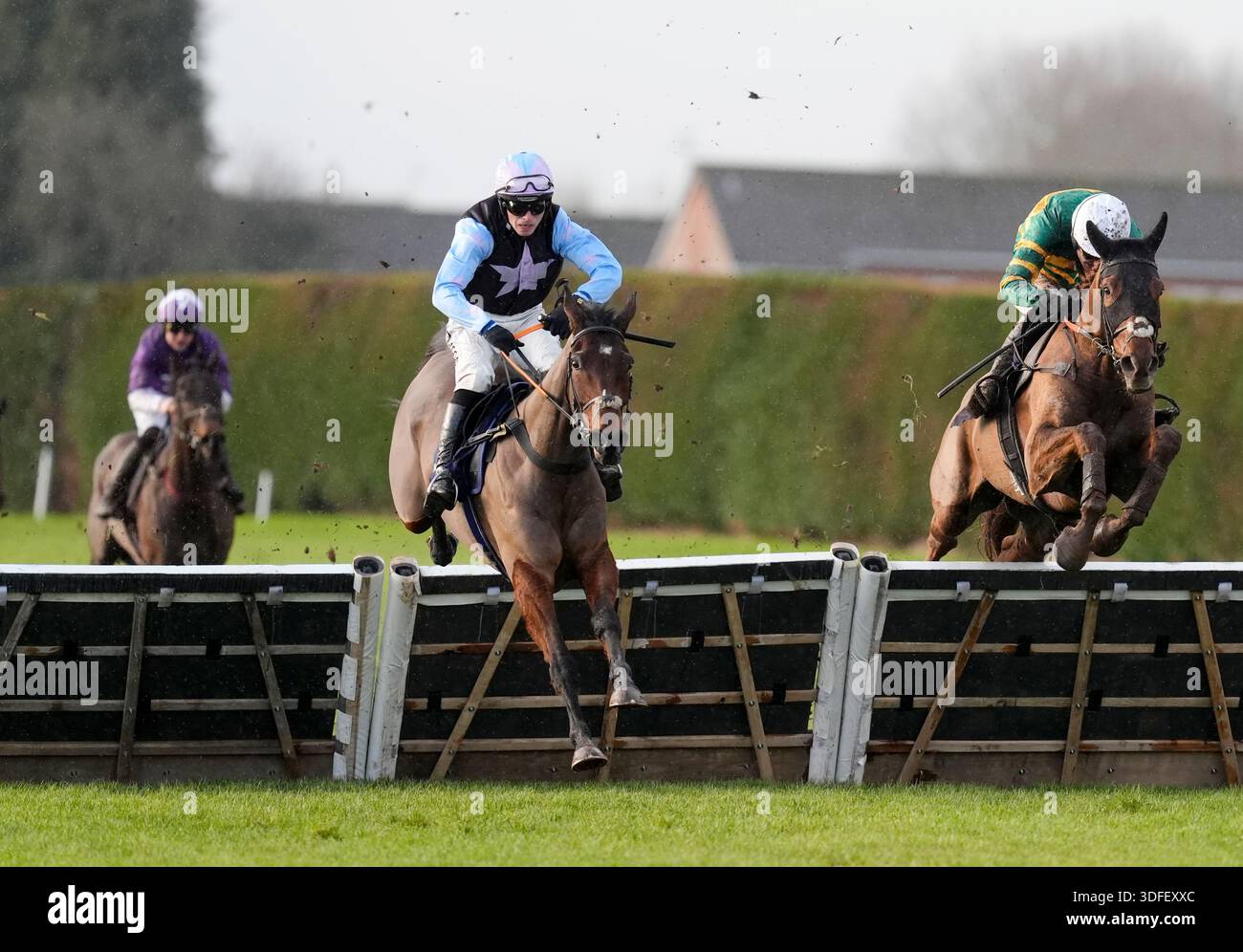Vol Royale ridden by Harry Cobden (centre)on his way to winning the ...