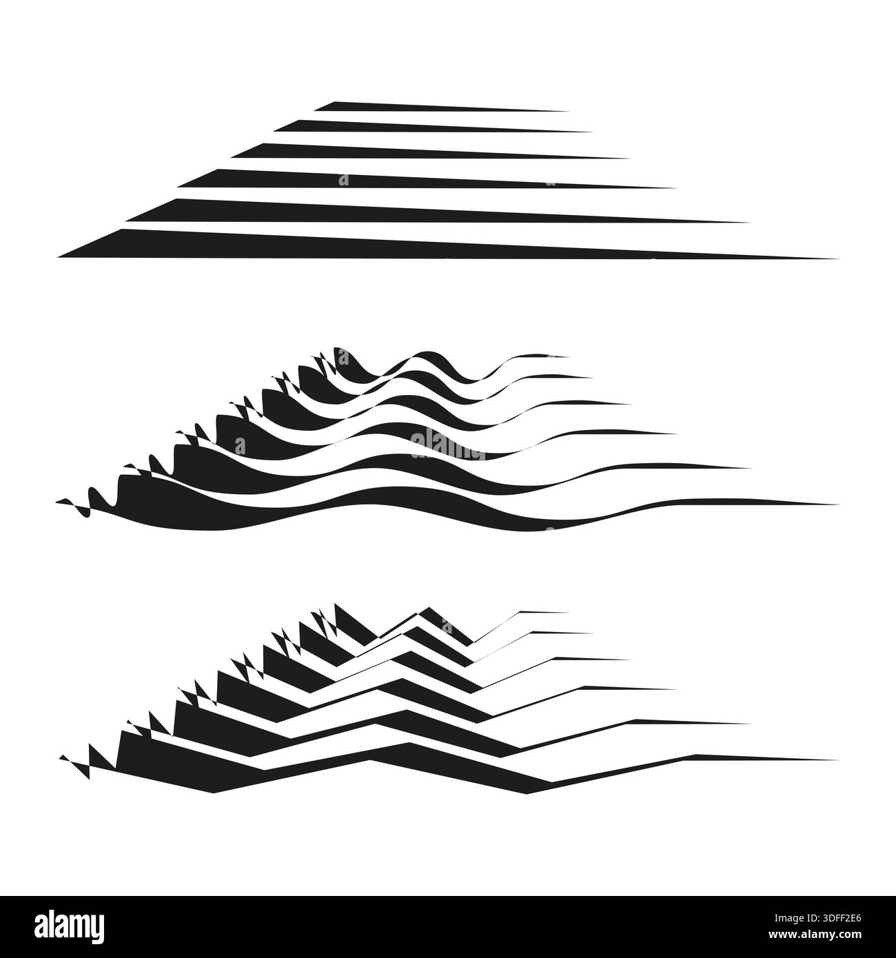 Zigzag valley Stock Vector Images - Alamy