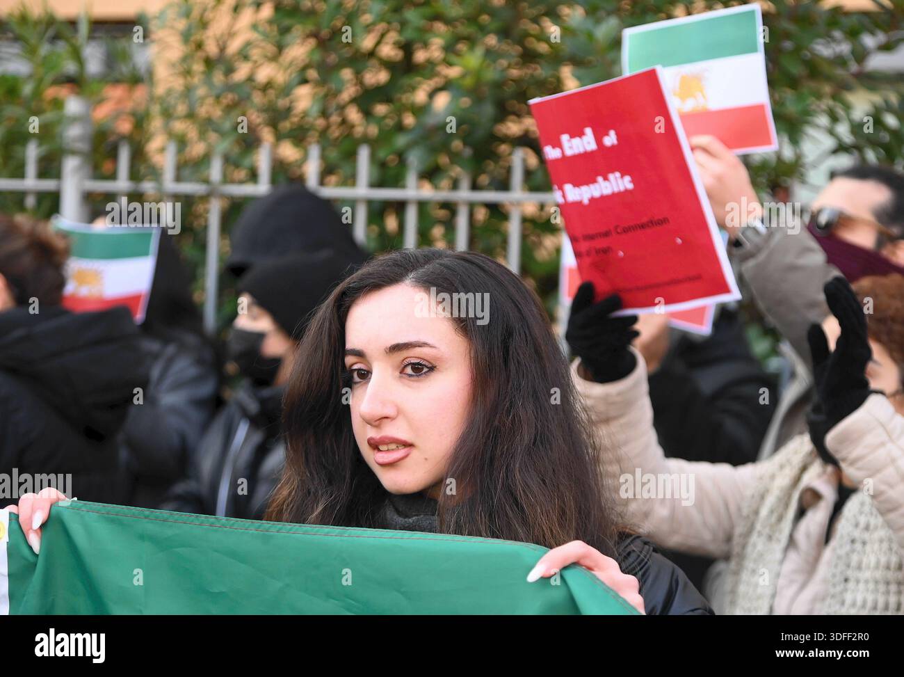 Milan, Demonstration against the Iranian government in front of the ...