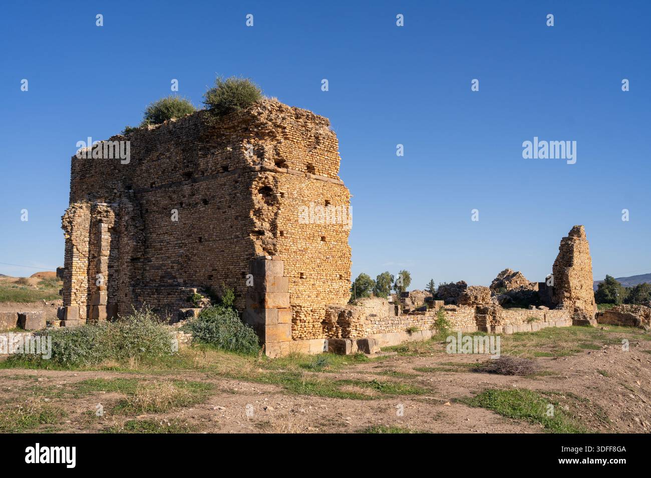 Chemtou archaeological site (ancient Simitthus), Tunisia: View of the ...