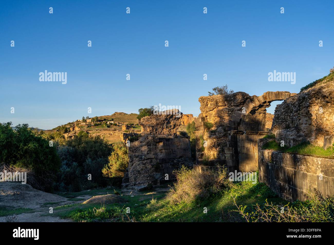 Chemtou archaeological site (ancient Simitthus), Tunisia: View of the ...