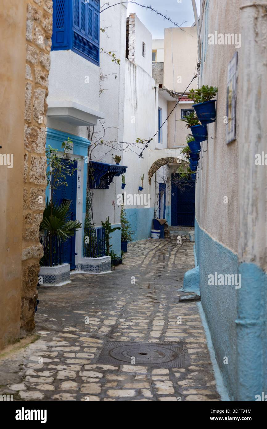 Winding alleys, narrow streets of the historical city centre - medina ...