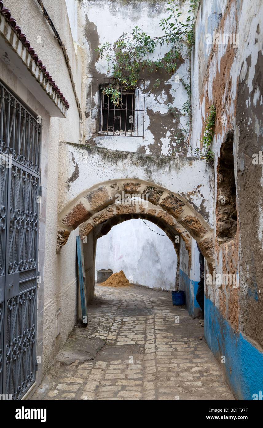 Winding alleys, narrow streets of the historical city centre - medina ...