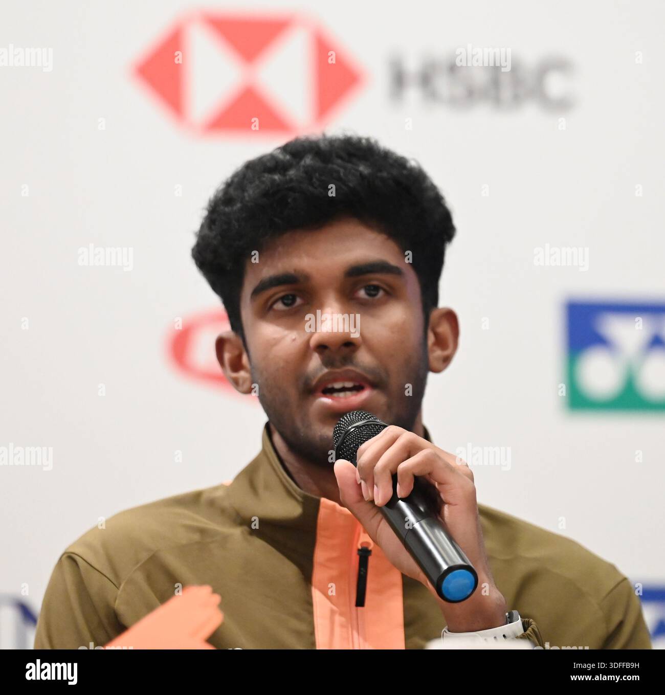 NEW DELHI, INDIA - JANUARY 12: Indian badminton player Ayush Shetty ...