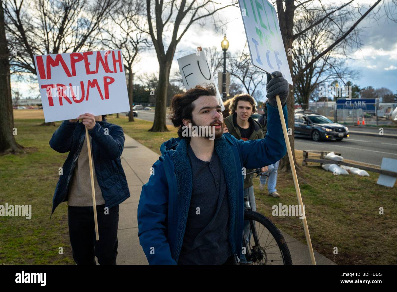 Teen punk musicians protest against the Trump-Kennedy Center name ...
