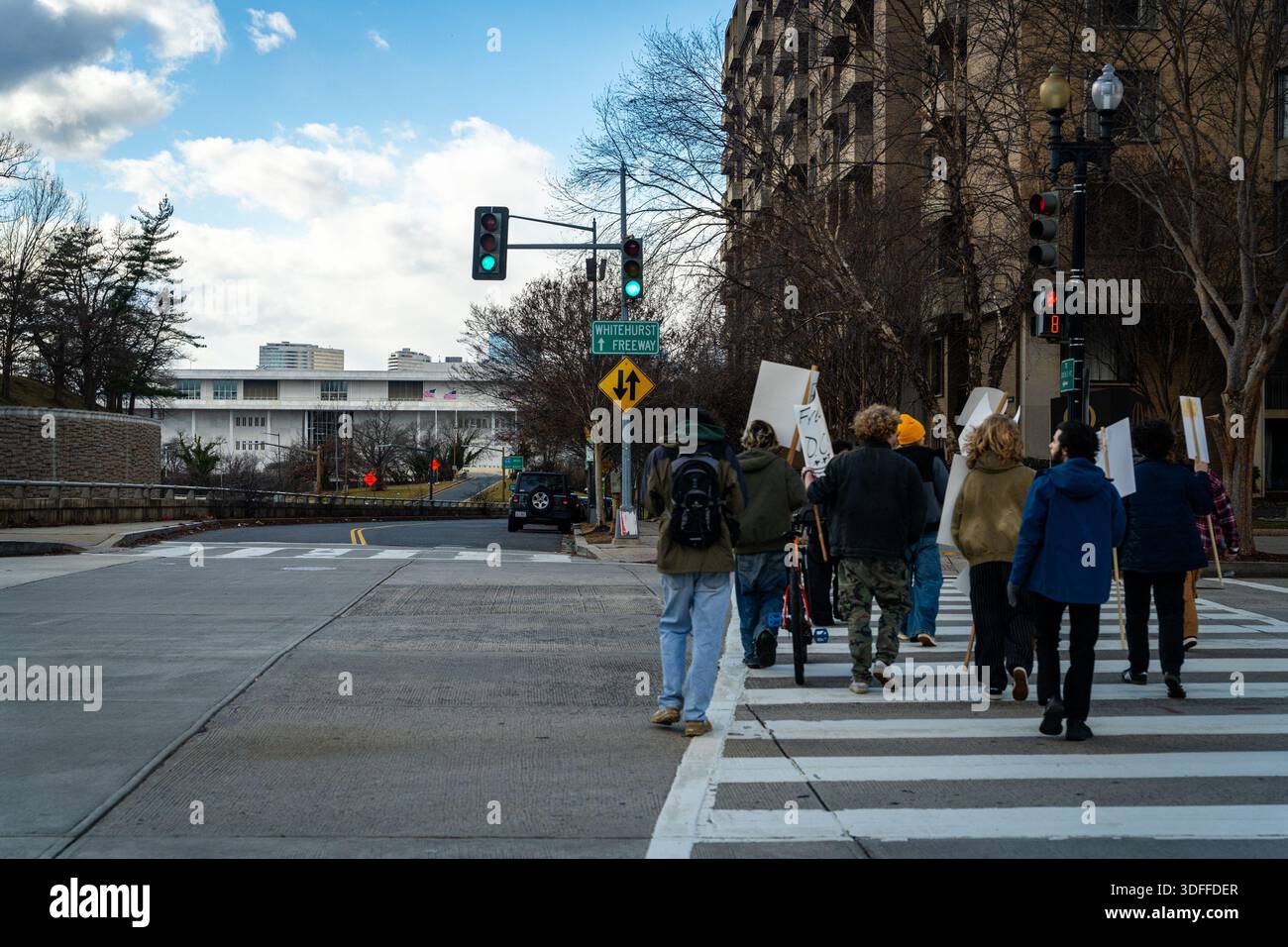 Teen punk musicians protest against the Trump-Kennedy Center name ...