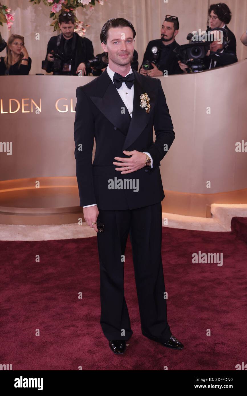 Patrick Schwarzenegger attends the 83rd annual Golden Globe Awards at ...