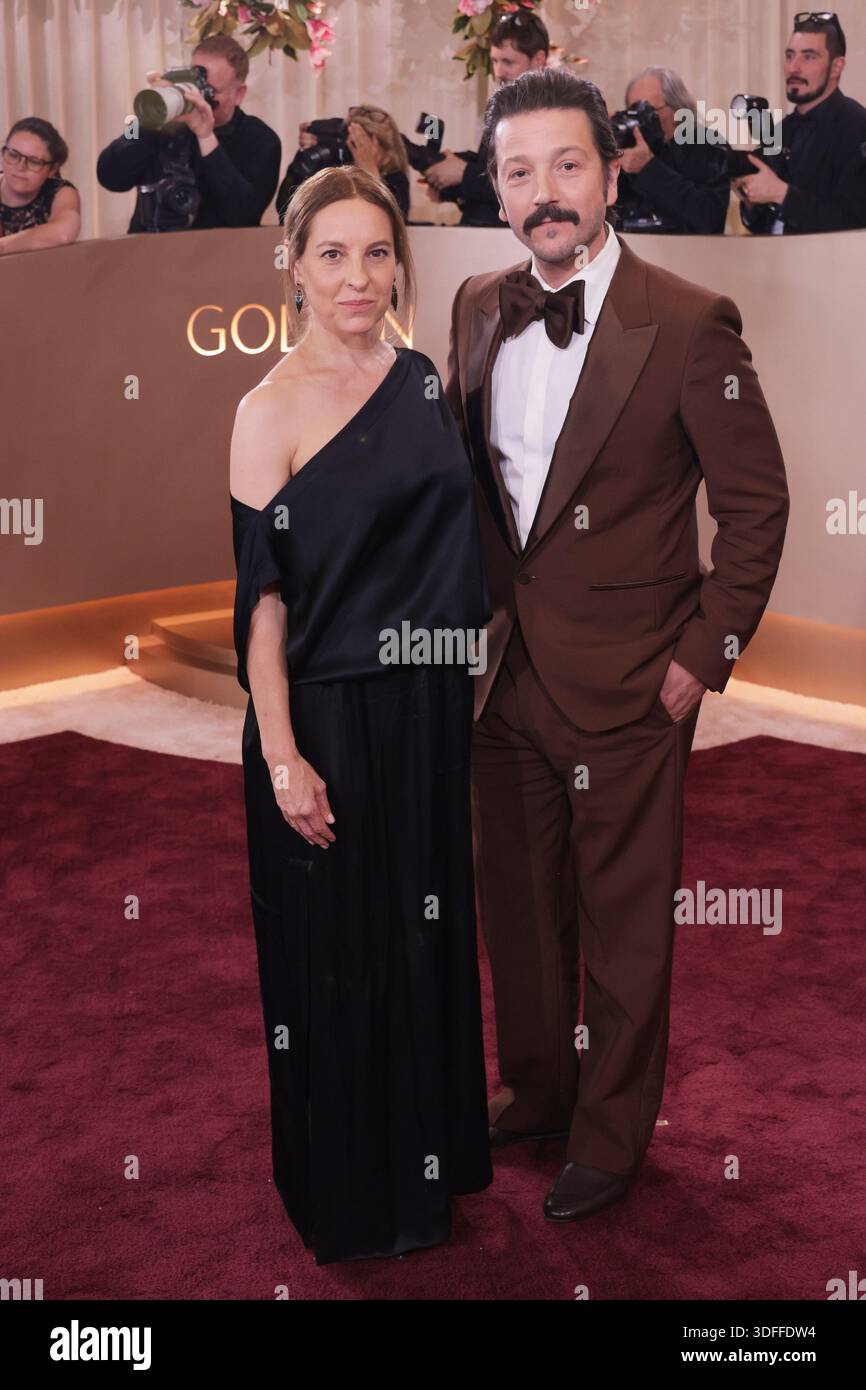 Marina de Tavira and Diego Luna attend the 83rd annual Golden Globe ...