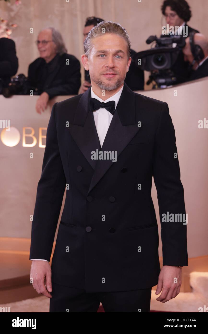 Charlie Hunnam attends the 83rd annual Golden Globe Awards at The ...
