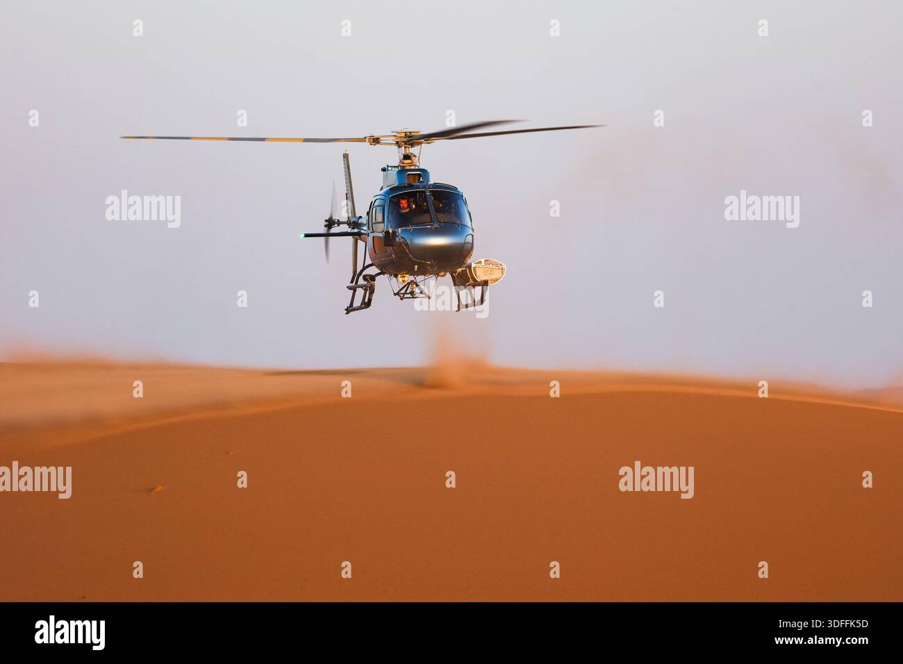 helicopter Mike, landscape, paysage during the Stage 8 of the Dakar ...