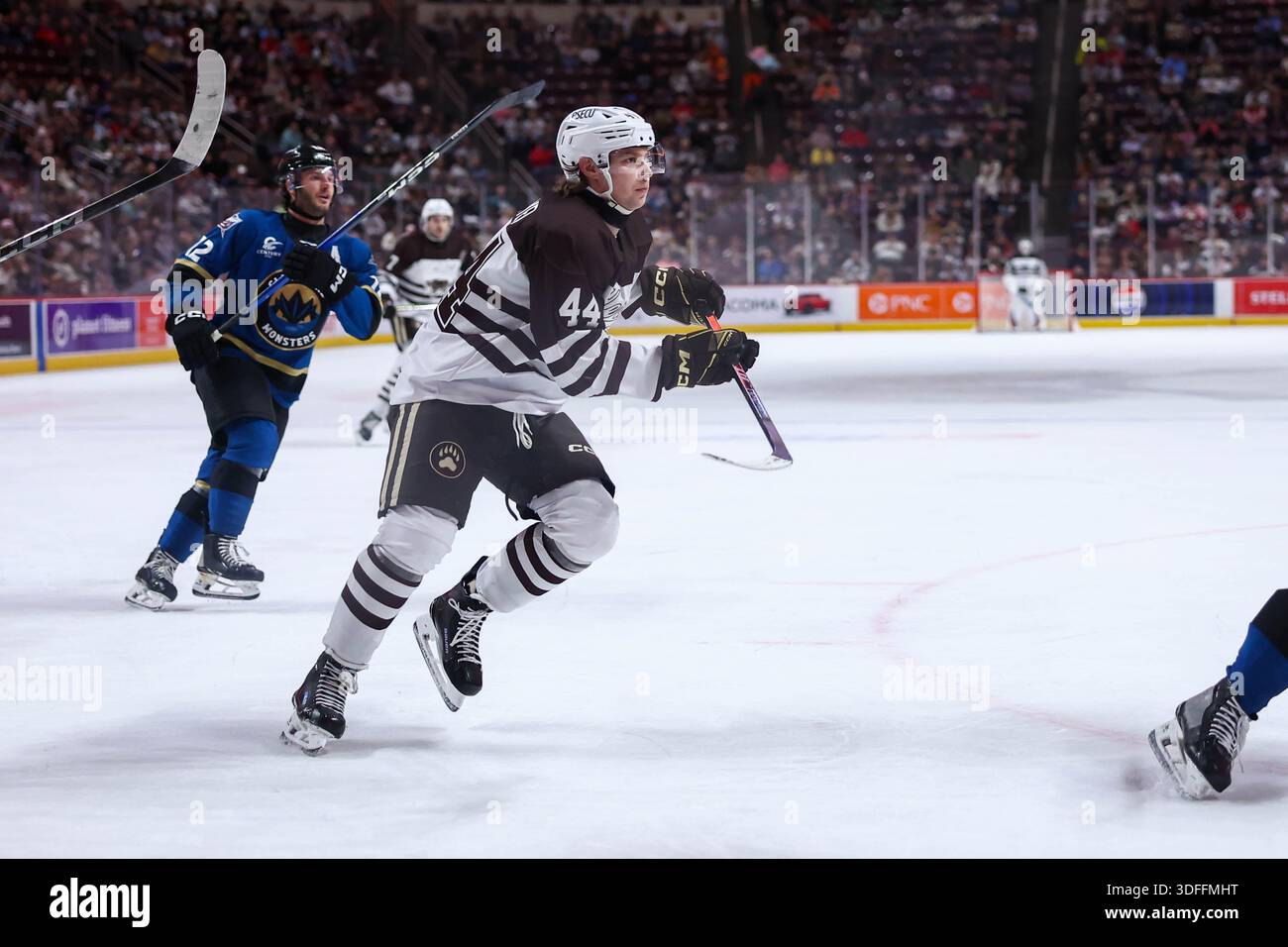 Hershey, PA; Hershey Bears right wing Bogdan Trineyev (44) during the ...
