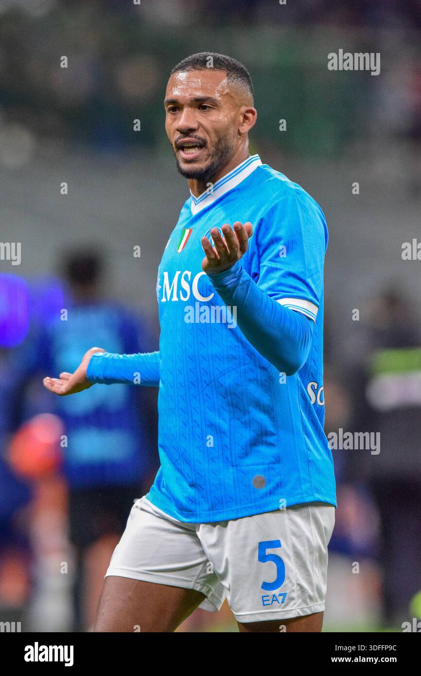 Milano, Italy. 11th Jan, 2026. Juan Jesus (5) of Napoli seen during the ...