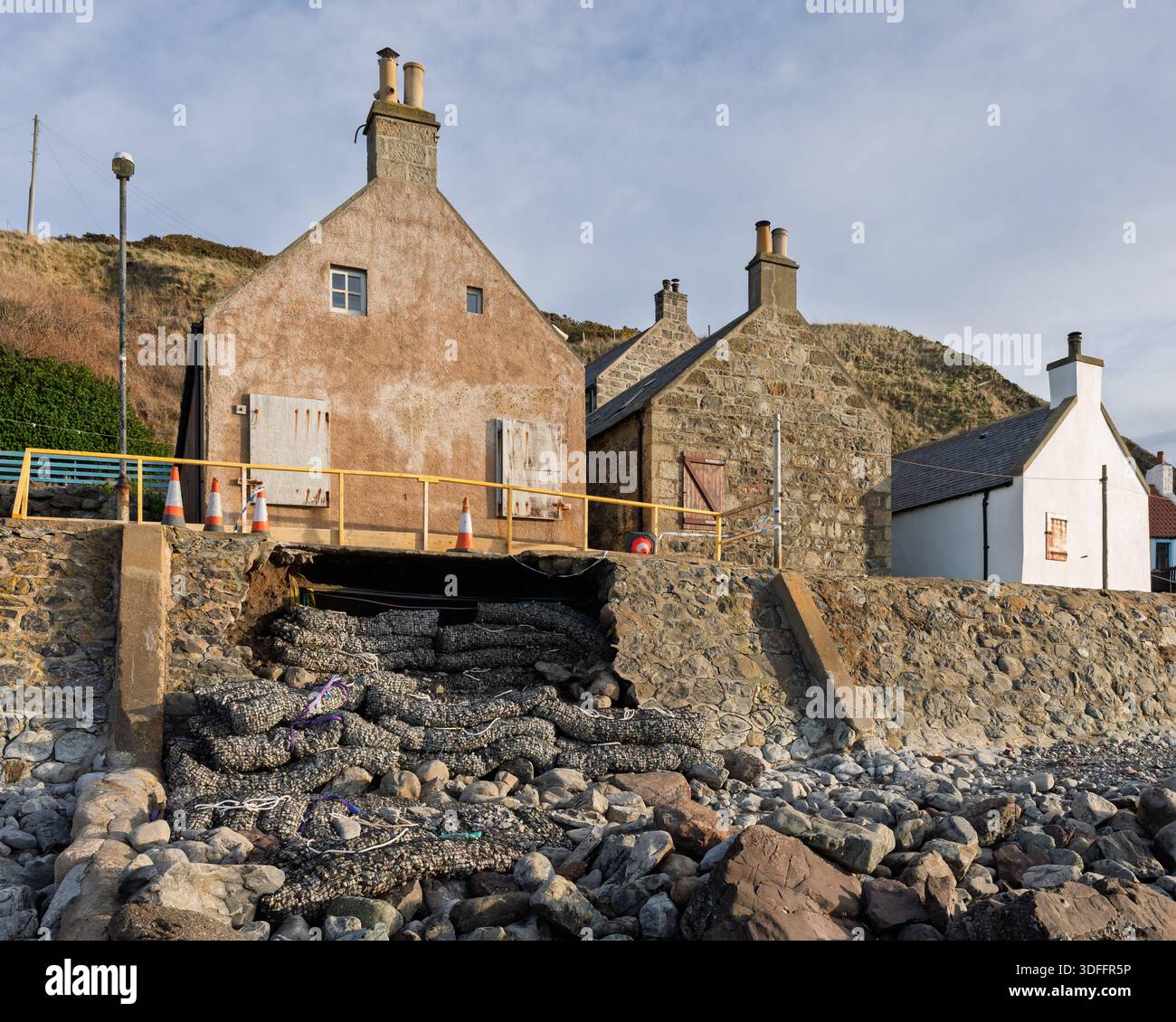 In Crovie, Aberdeenshire, residents face challenges as wave damage ...