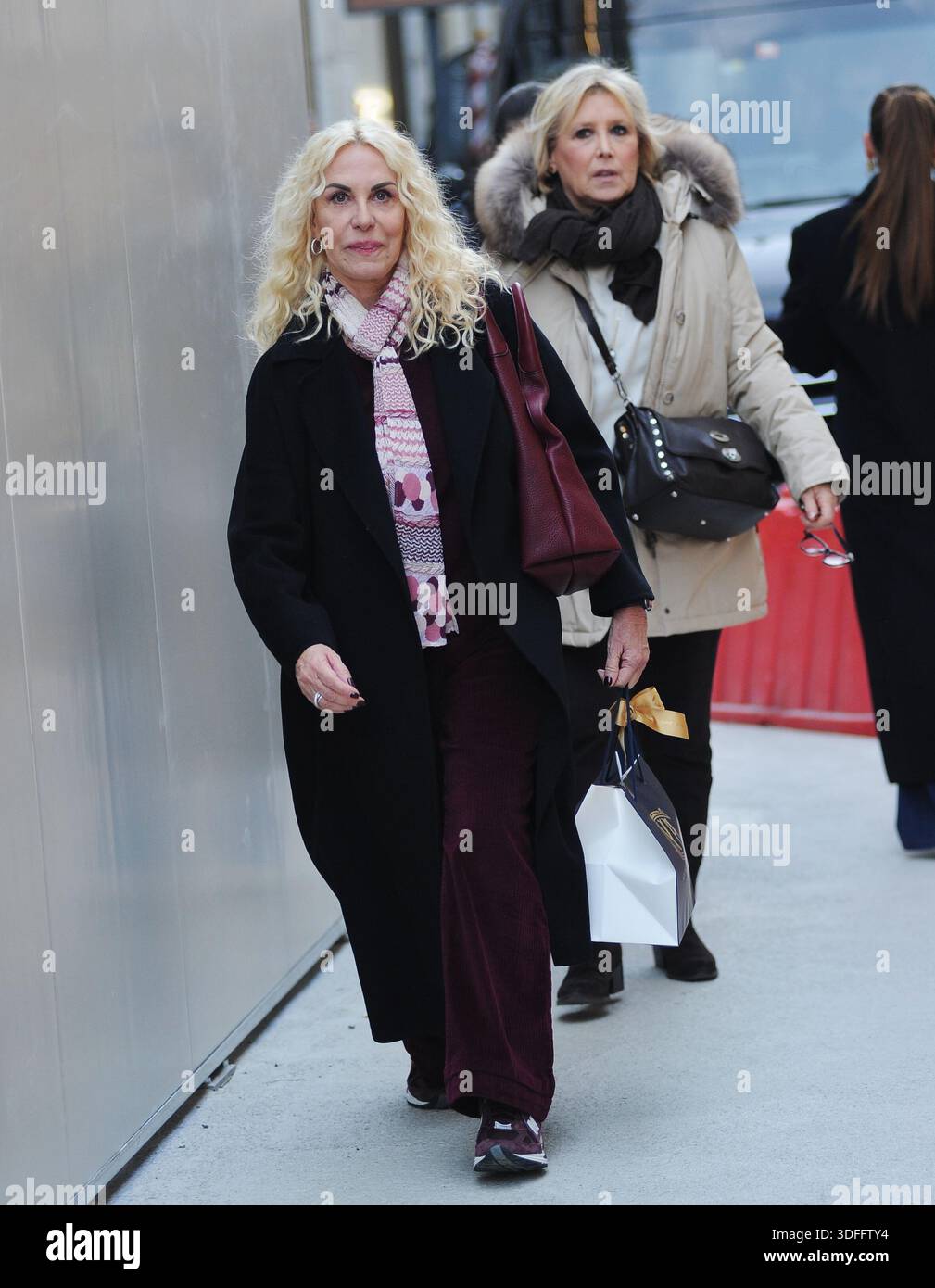 Milan Antonella Clerici arrives downtown with two friends, and after ...
