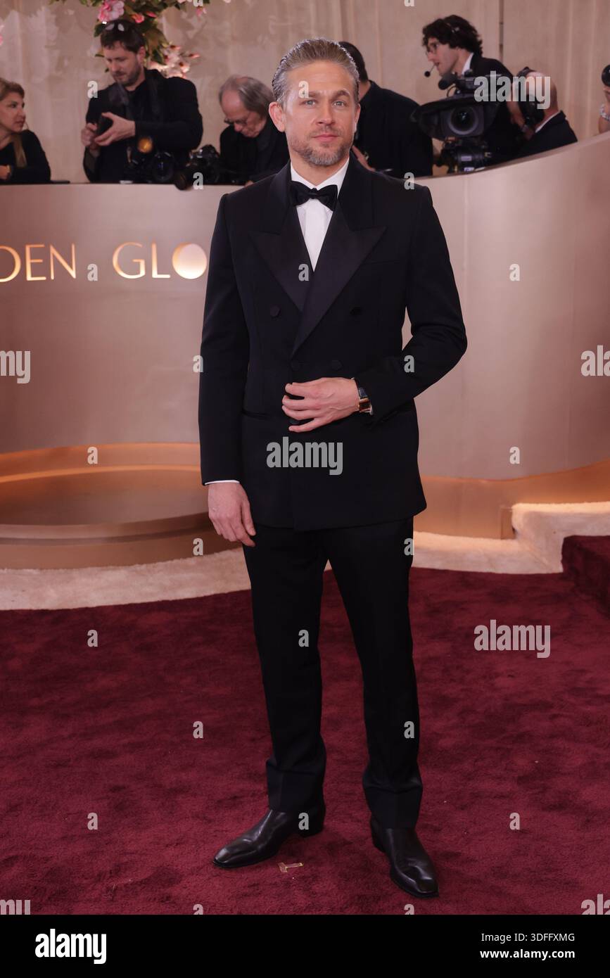 Charlie Hunnam attends the 83rd annual Golden Globe Awards at The ...