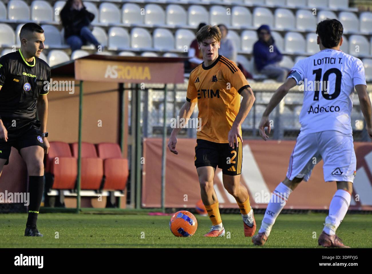 Tommaso Marchetti (AS Roma) warming up before match of Primavera 1 ...