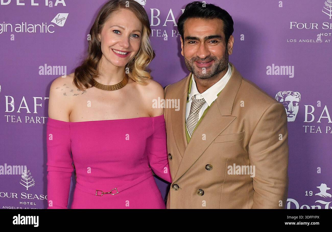Emily V. Gordon, Kumail Ali Nanjiani attend the 2026 BAFTA Tea Party at ...