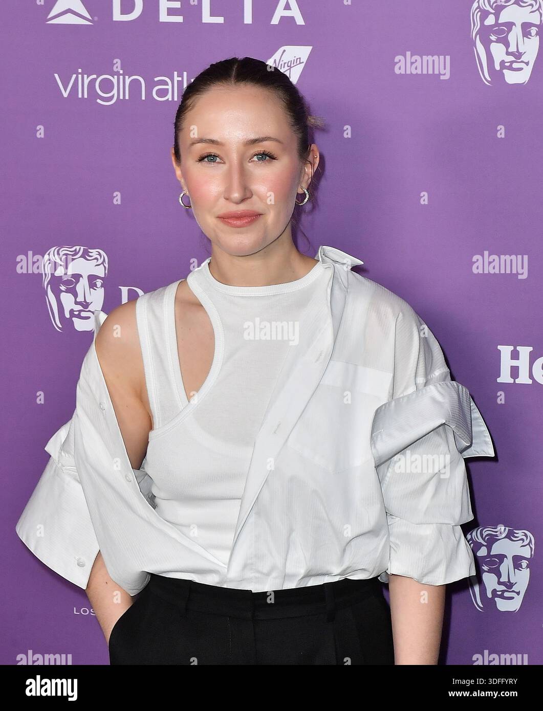 Erin Doherty attends the 2026 BAFTA Tea Party at Four Seasons Hotel Los ...