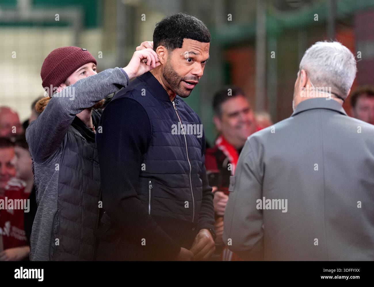 Joleon Lescott before the FA Cup fourth round draw at Anfield ...
