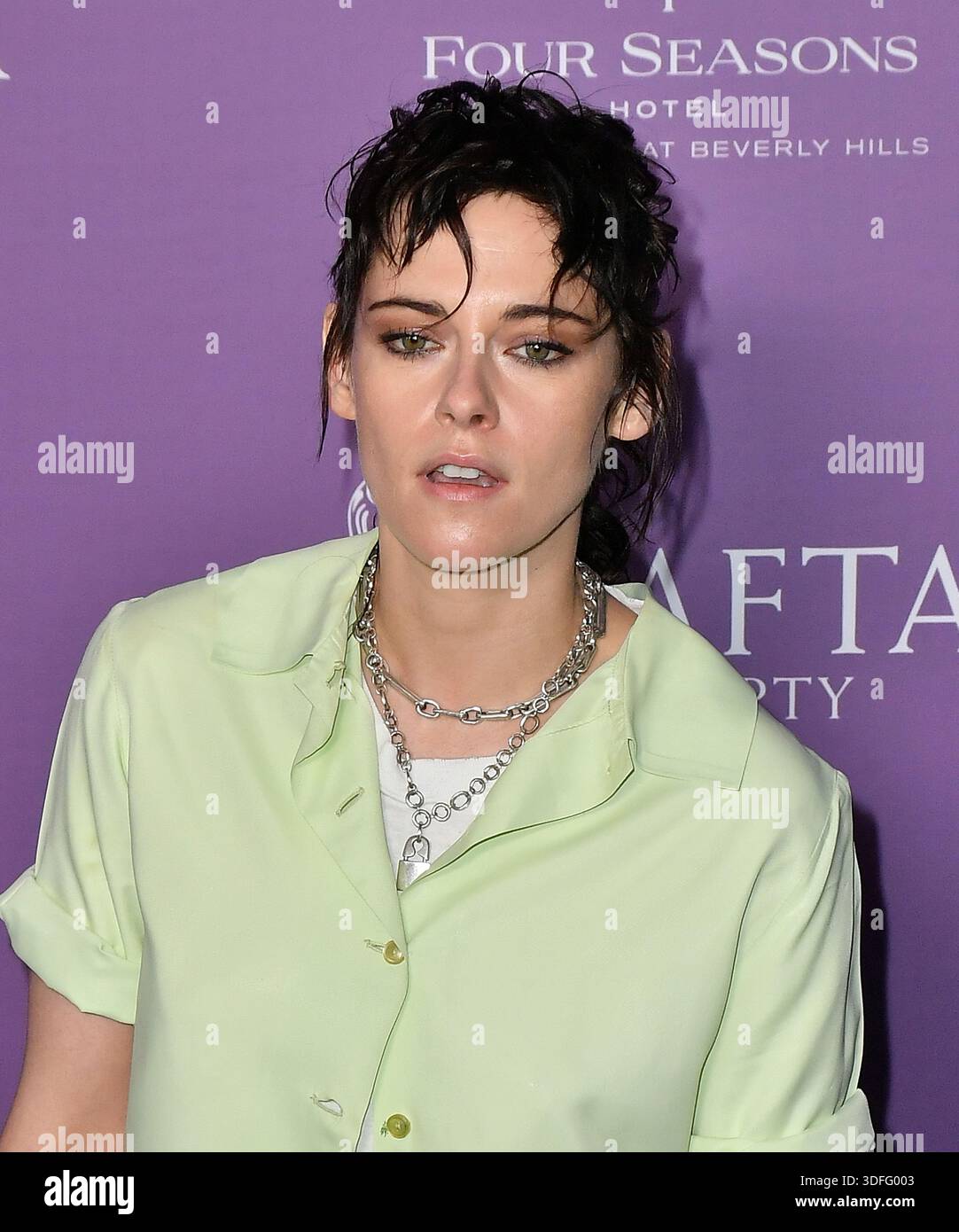 Kristen Stewart attends the 2026 BAFTA Tea Party at Four Seasons Hotel ...