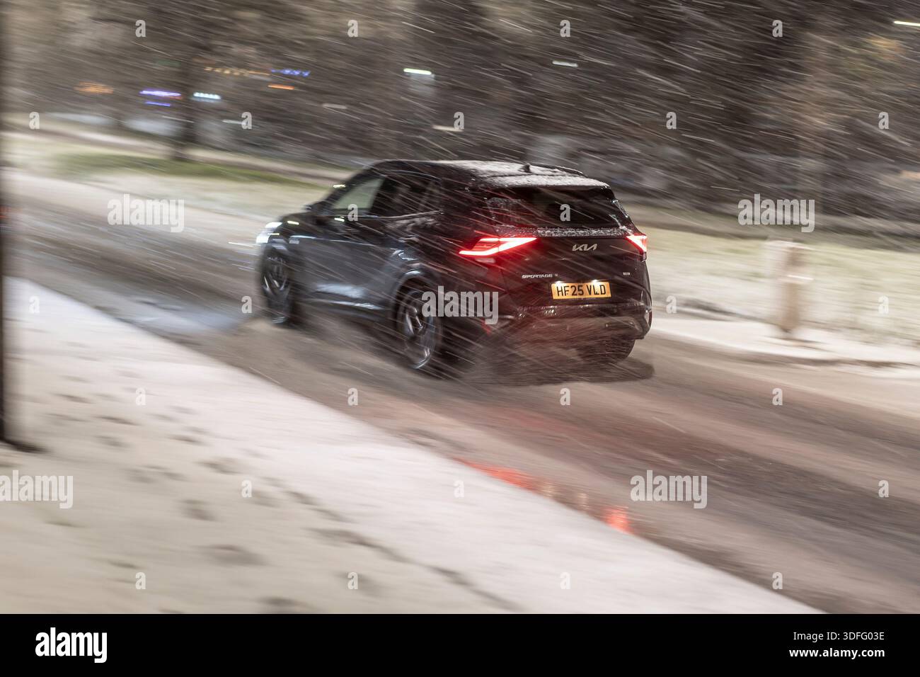 Kidderminster, UK. 8th January, 2026. UK weather: Storm Goretti brings ...