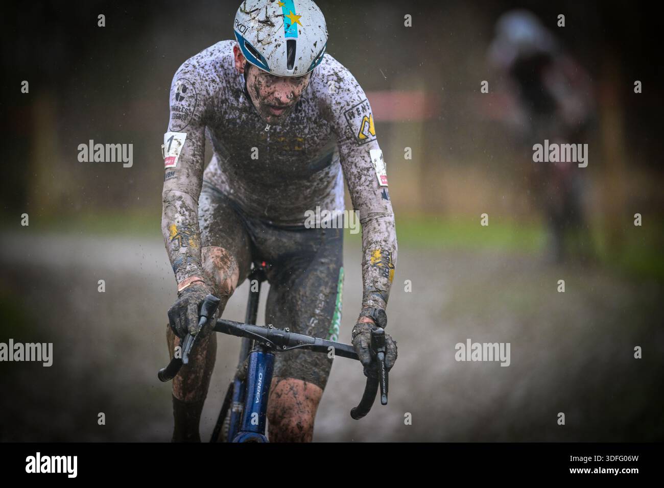 Belgian Toon Aerts pictured in action during the men's elite race of ...