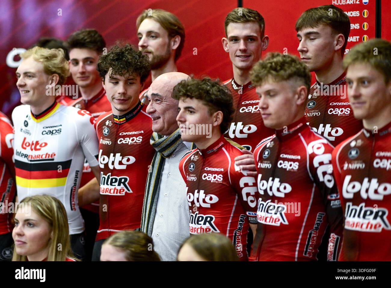 German Georg Zimmermann of Lotto-Intermarche, Belgian Arnaud De Lie of ...