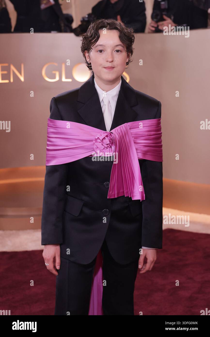 Bella Ramsey attends the 83rd annual Golden Globe Awards at The Beverly ...