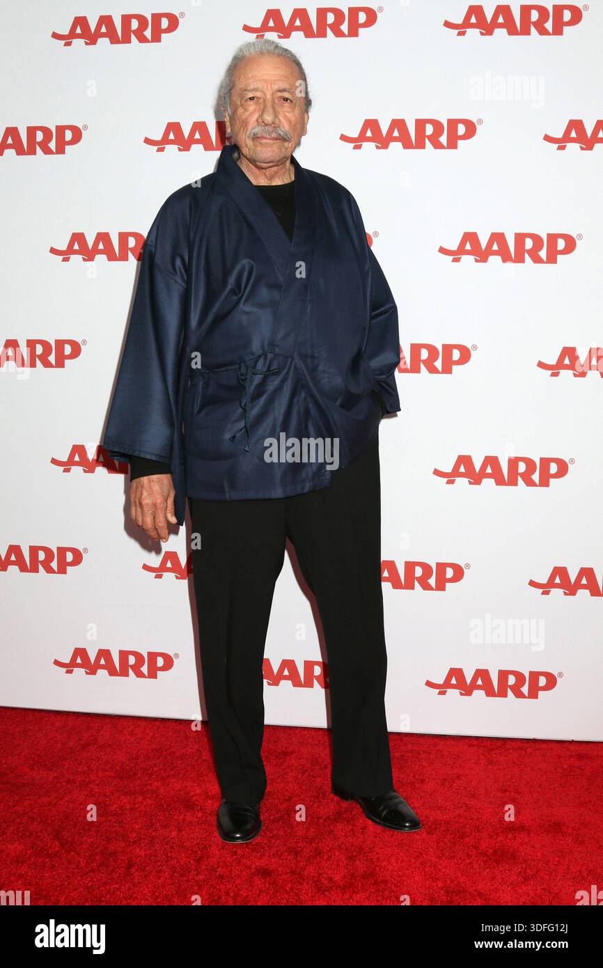LOS ANGELES - JAN 10: Edward James Olmos at the 24th AARP Movies for ...