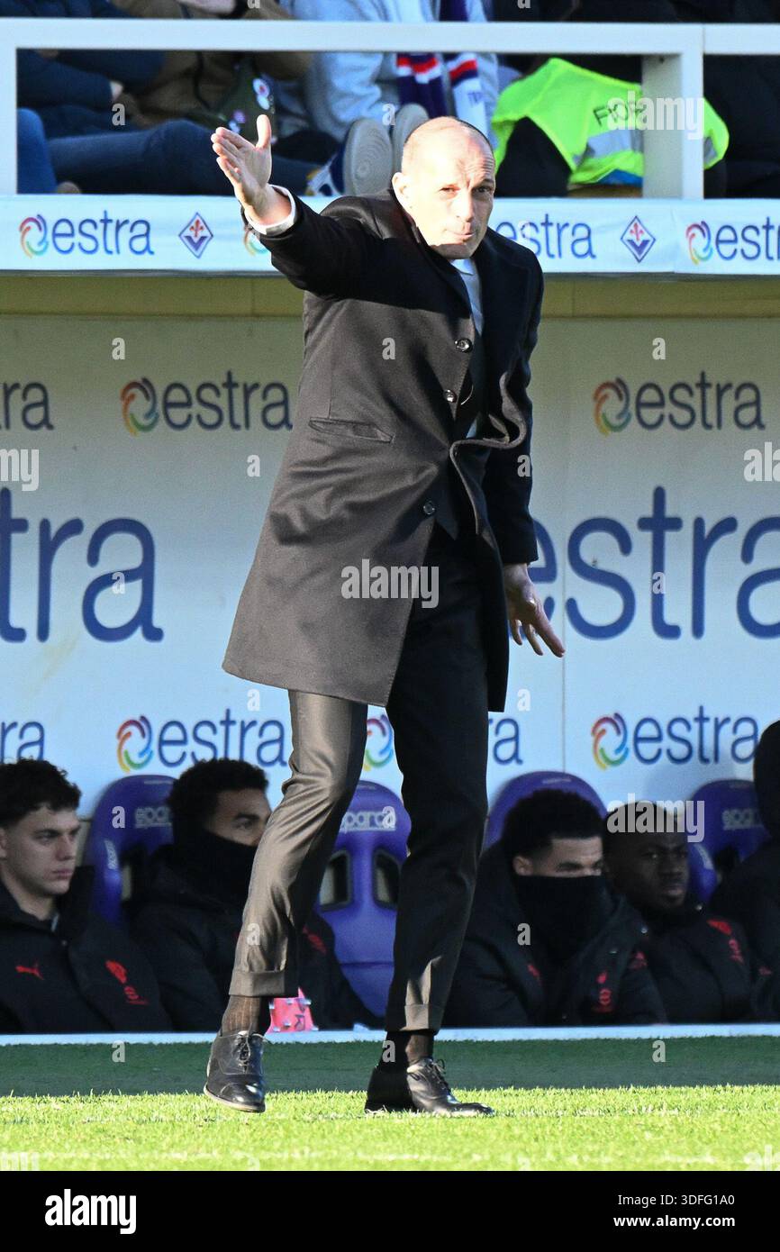Artemio Franchi Stadium, Florence, Italy - Massimiliano Allegri head ...