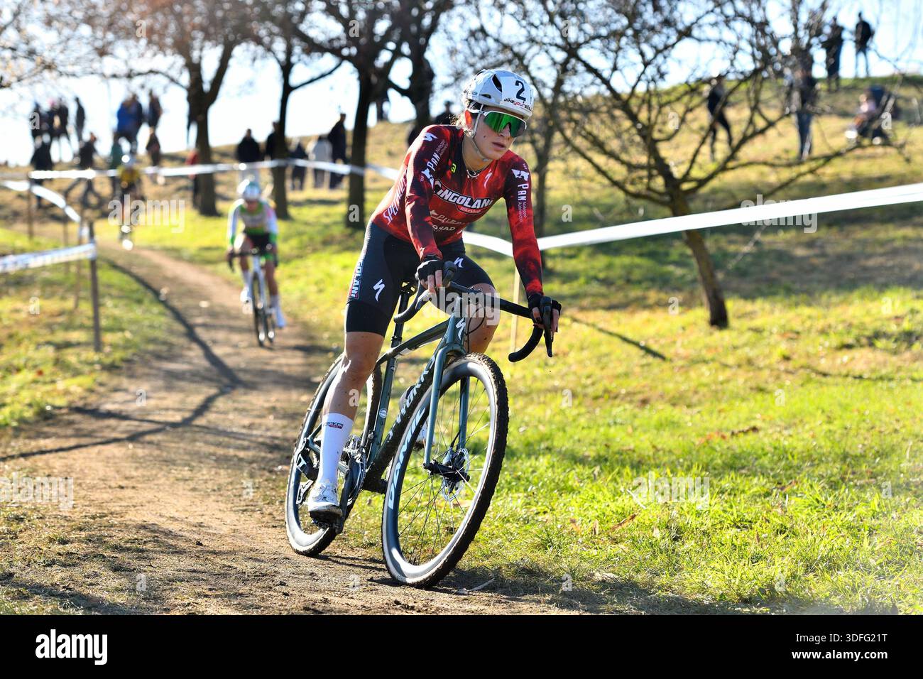 Carlotta Borello (ITA/TEAM CINGOLANI-SPECIALIZED) in action during ...