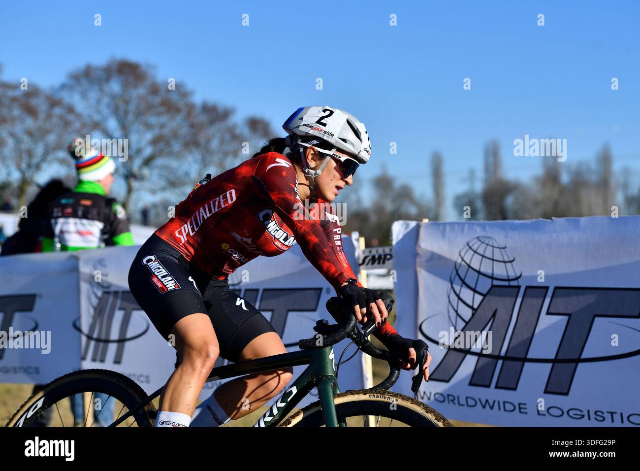Carlotta Borello (ITA/TEAM CINGOLANI-SPECIALIZED) in action during ...