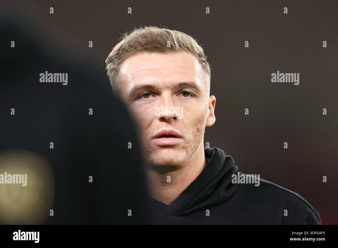Jack Shepherd of Barnsley inspects the pitch prior to kick off for the ...