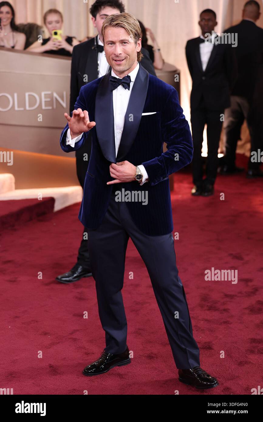 BEVERLY HILLS, CALIFORNIA - JANUARY 11: Glen Powell at the 83rd Annual ...
