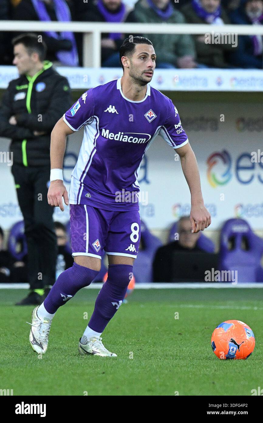 Artemio Franchi Stadium, Florence, Italy - Rolando Mandragora of AC ...