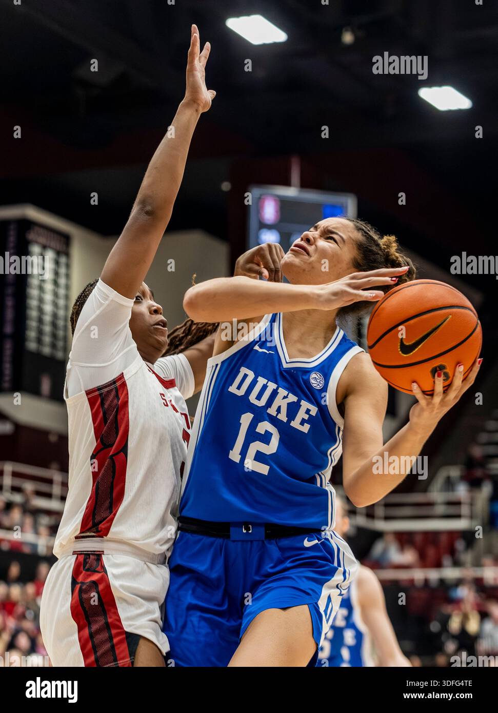January 11 2026 Duke forward Delaney Thomas (12)drives to the basket ...