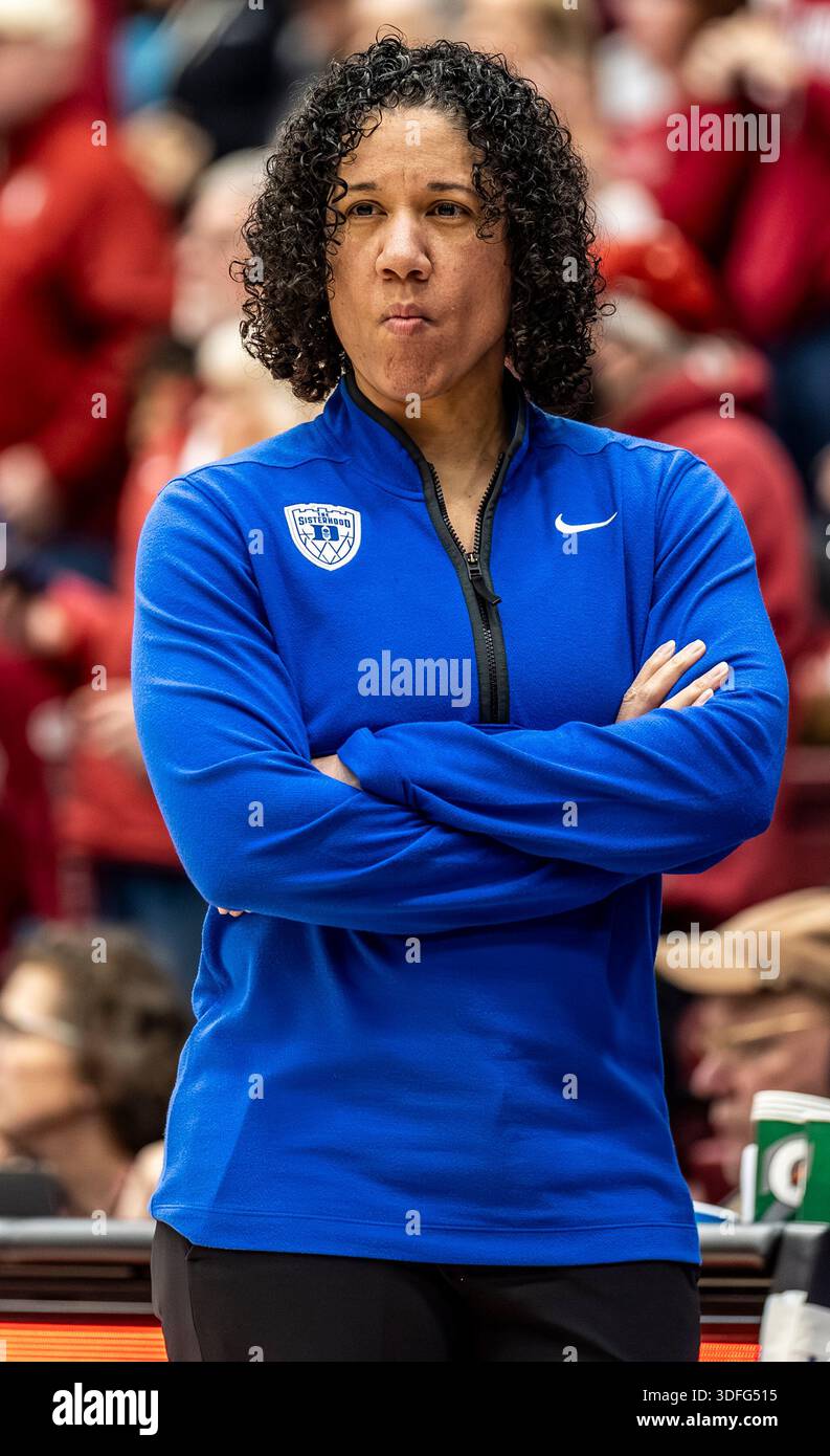 January 11 2026 Duke head coach Kara Lawson on the court during the ...