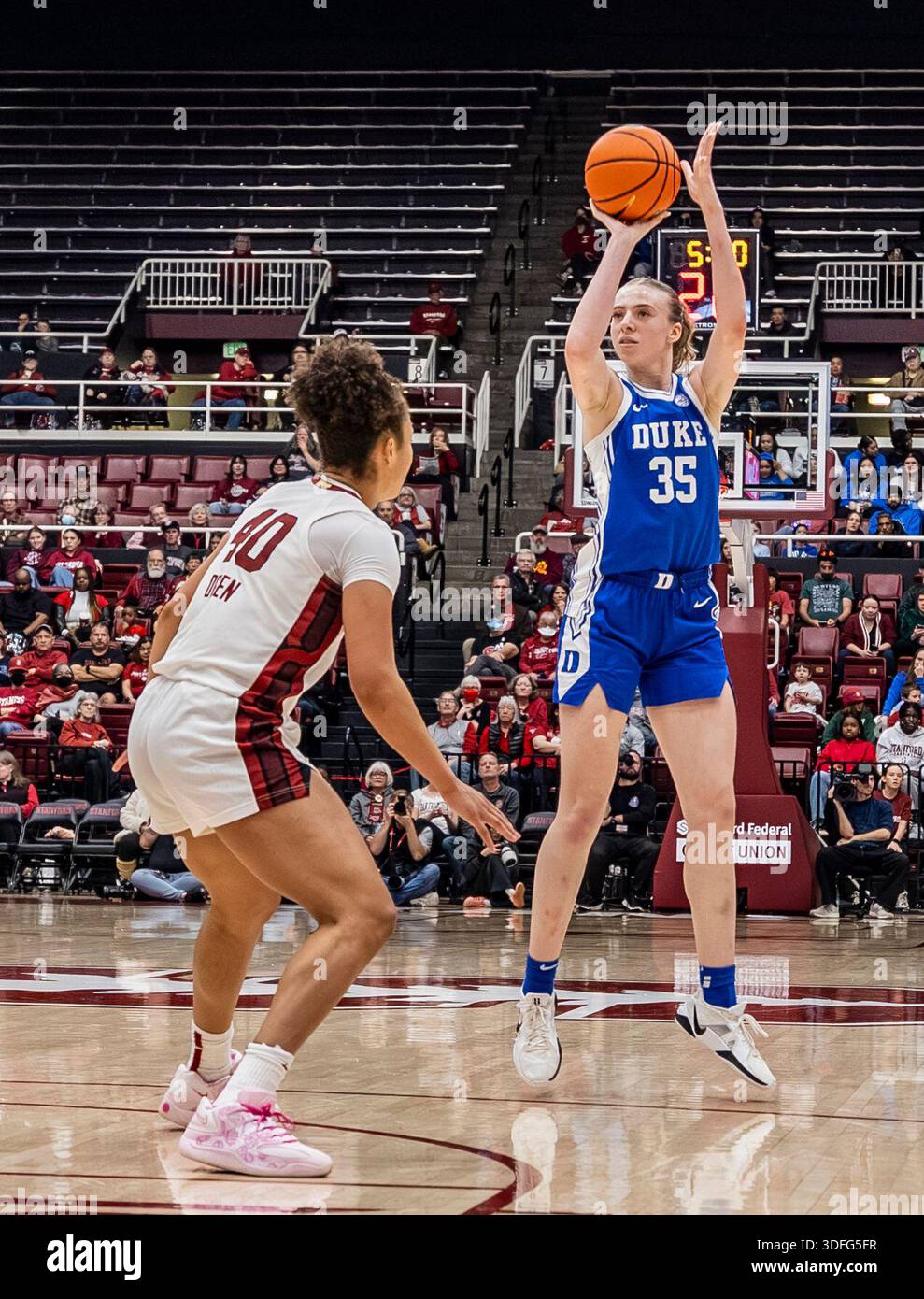 January 11 2026 Duke forward Toby Fournier (35)shoots the ball during ...