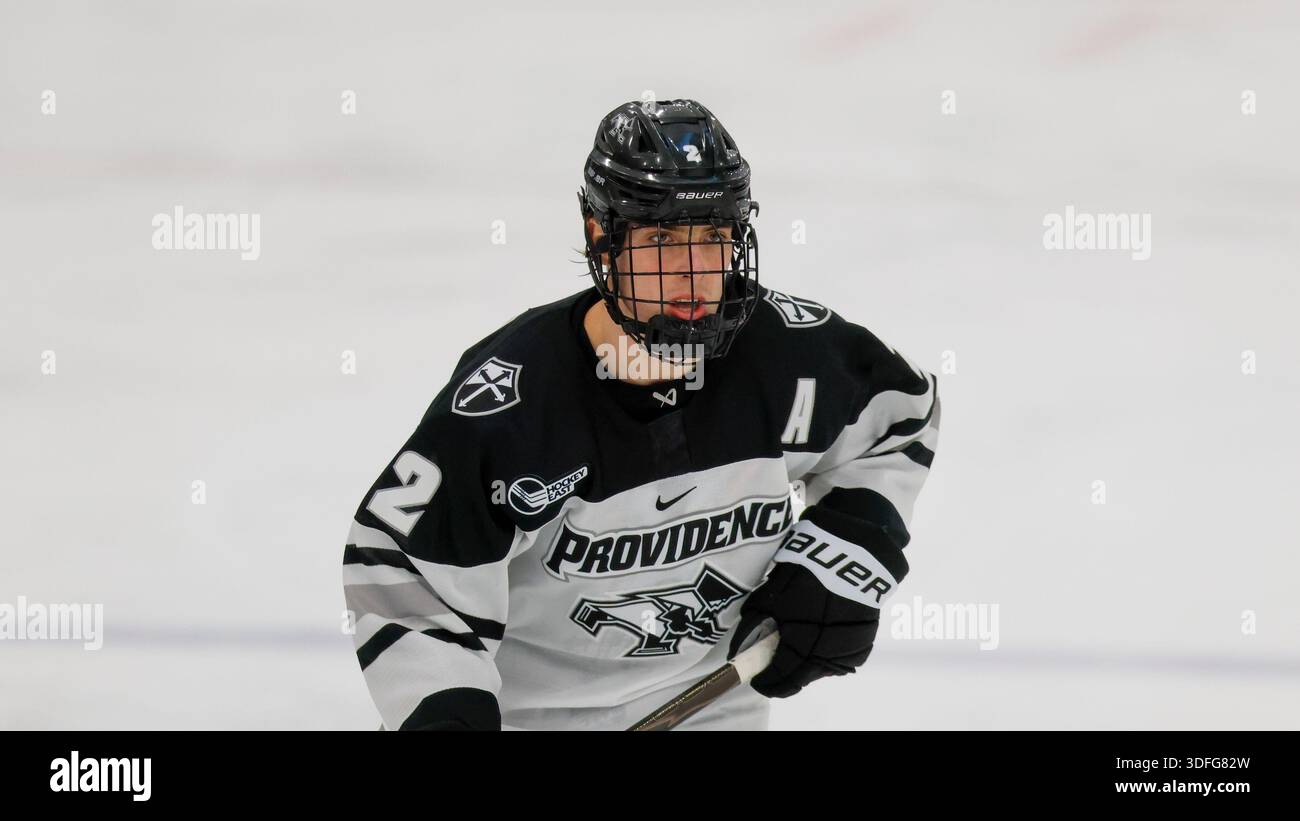 Providence defenseman Tomas Machu (2) skates during the first period of ...