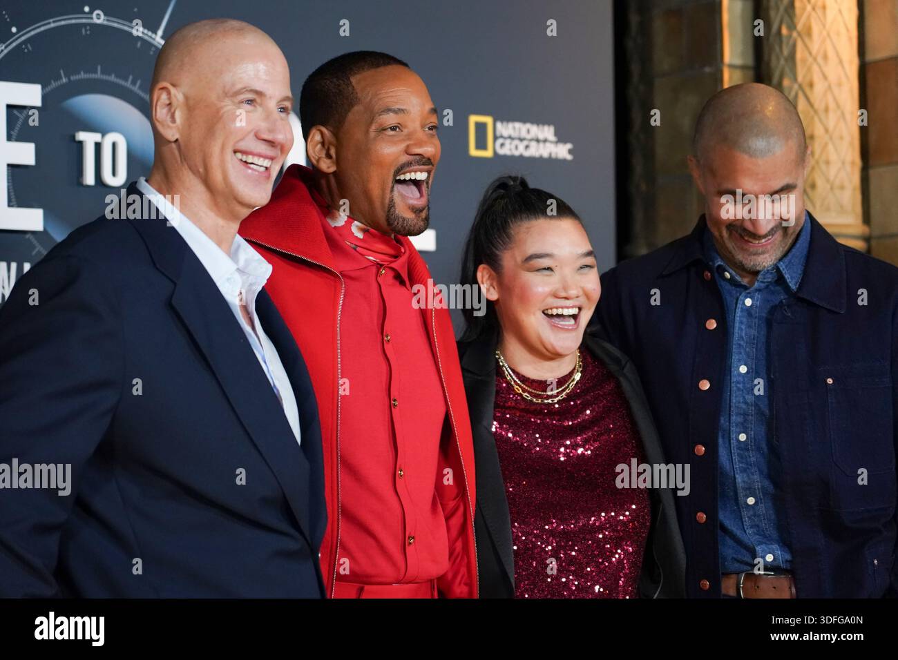 Bryan Fry, from left, Will Smith, Allison Fong, and Richard Parks pose ...