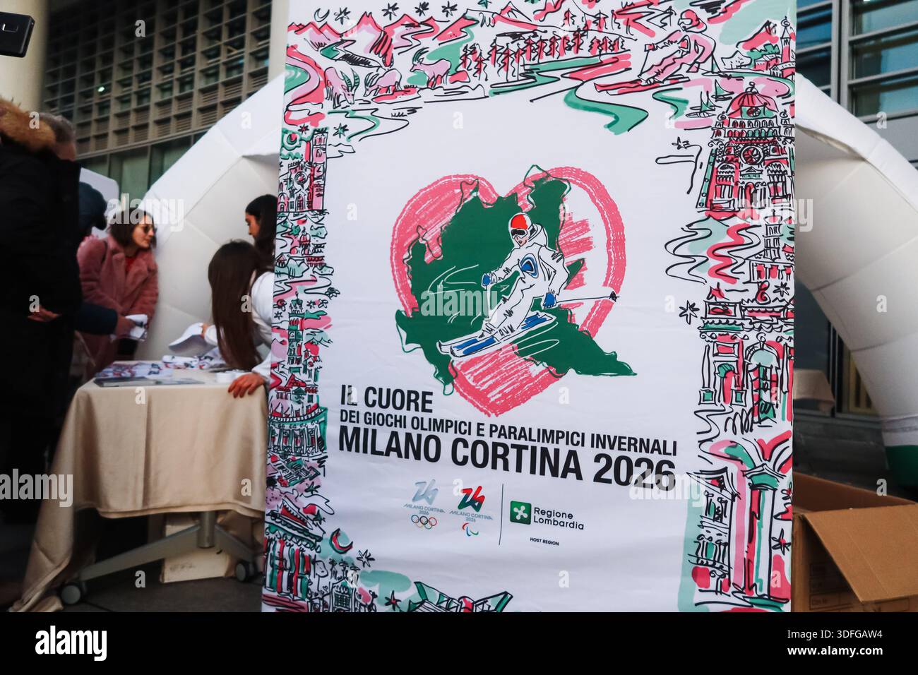 Milan, The closing event of the "Olympic Hearts" project with the ...