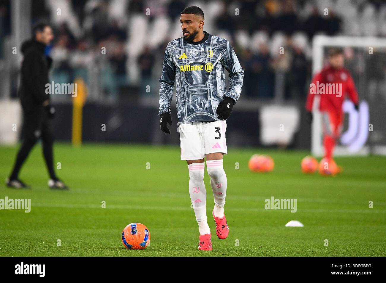 TURIN, ITALY - JANUARY 12: Gleison Bremer of Juventus FC during the ...