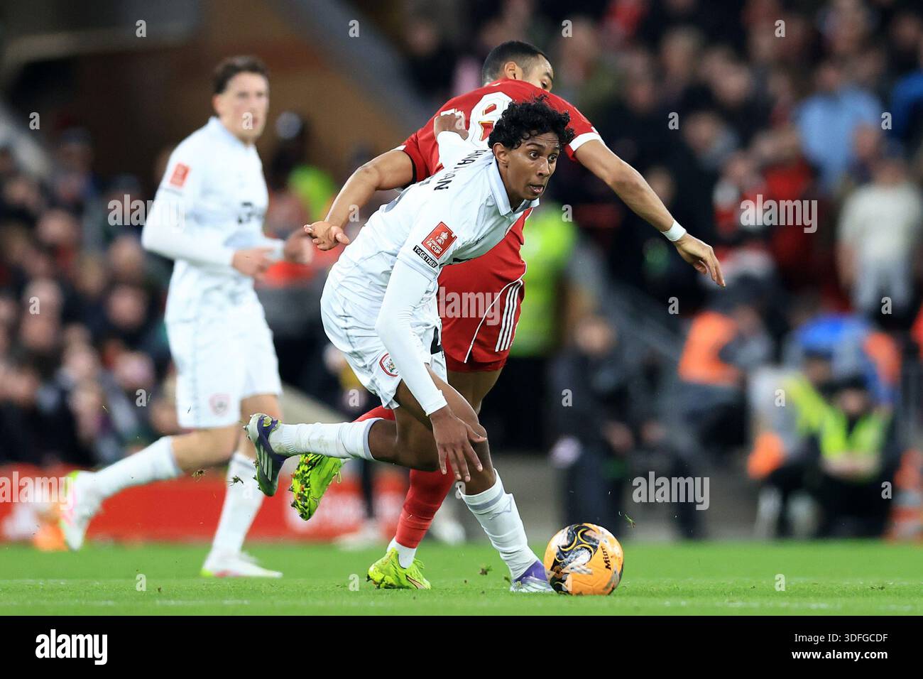 Liverpool, England, 12th January 2026. Vimal Yoganathan of Barnsley and ...