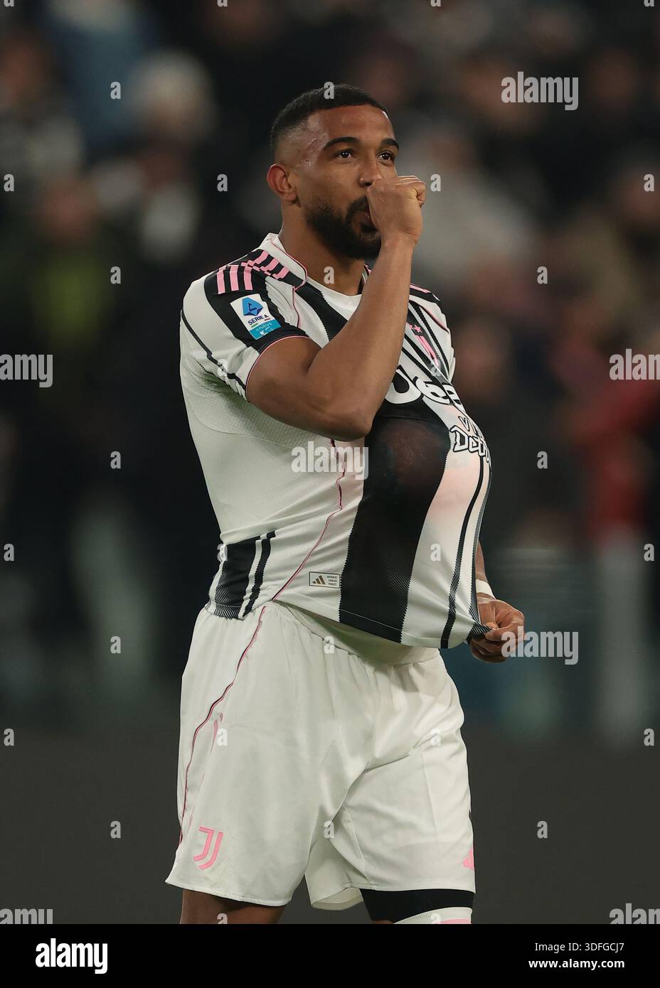 Turin, Italy, 12th January 2026. Gleison Bremer of Juventus celebrates ...