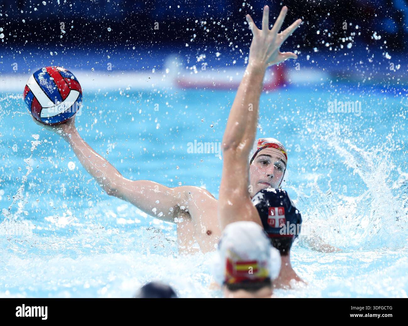 Alvaro Granados of Spain in action during the Spain v Serbia European ...