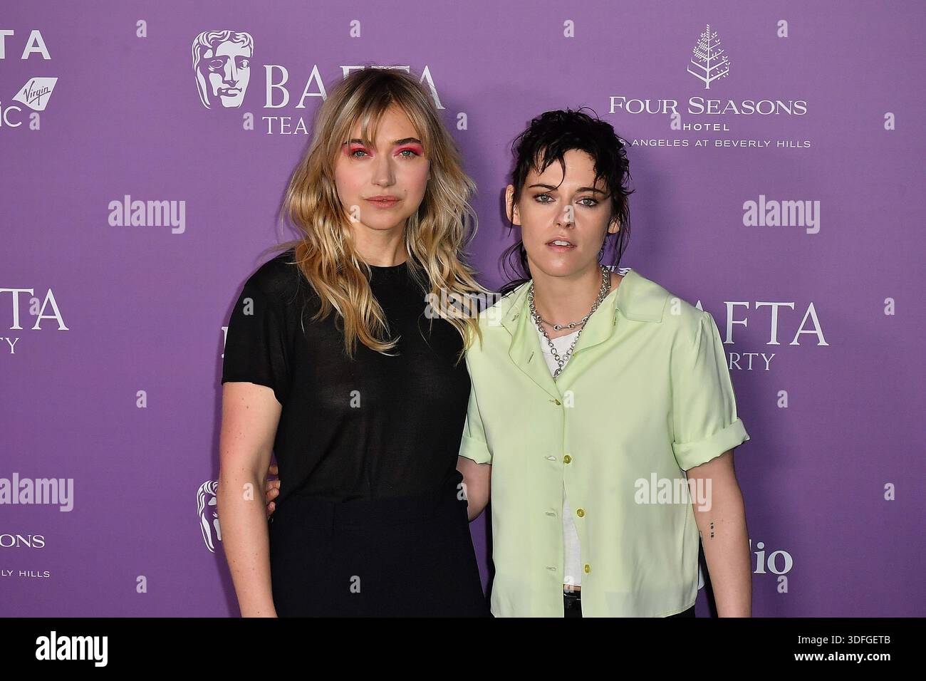 Imogen Poots, Kristen Stewart attend the 2026 BAFTA Tea Party at Four ...
