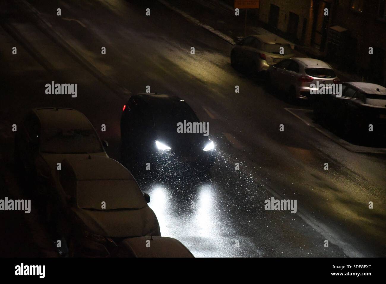 kASTRUP/Copenhagen/ Denmark/12 JANUARY2026/ snow fall in kastrup in ...