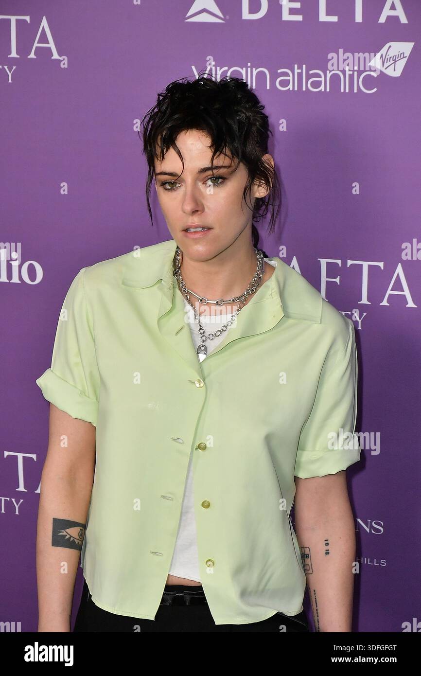 Kristen Stewart attends the 2026 BAFTA Tea Party at Four Seasons Hotel ...